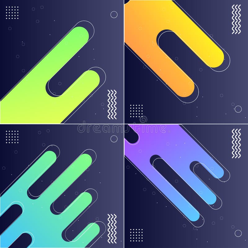 Minimal Geometric Backgrounds Pack of 4 with Bright and Trendy Colors ...