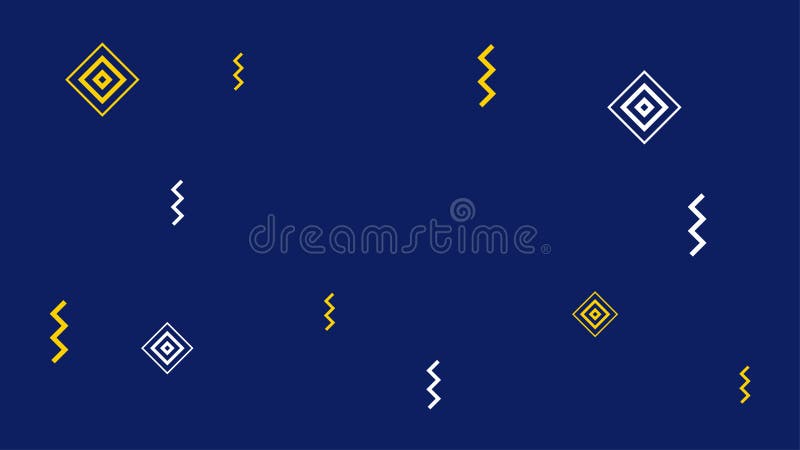 Minimal Geometric Bright Navy Blue Background with Abstract Shapes ...