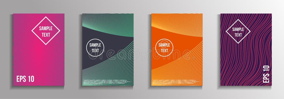 The Minimal Geometric Coverage Stock Vector - Illustration of hipster ...