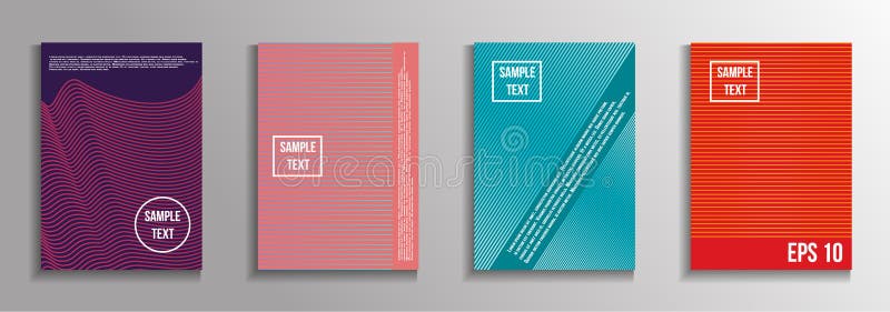 The Minimal Geometric Coverage Stock Vector - Illustration of flyer ...