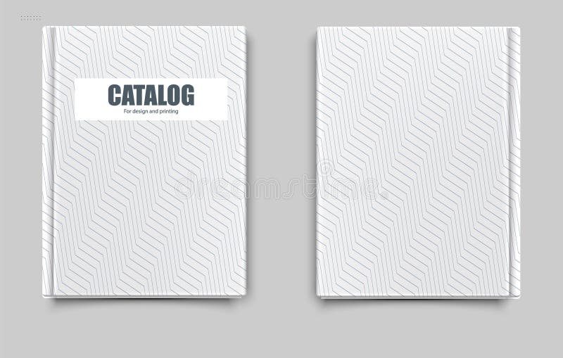 Minimal Geometric Line Pattern Catalog Cover Design Stock Vector ...