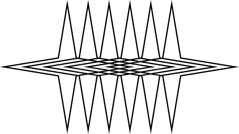 Minimal Geometric Linear Star Shape on White Background Stock ...