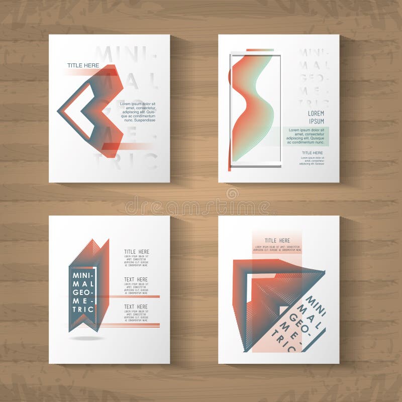 Minimal Geometric Set Templates Labels Stock Vector - Illustration of ...