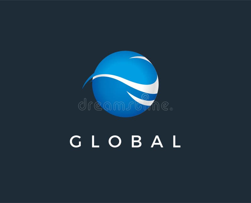 Minimal Global Logo Template - Vector Illustration Stock Vector ...
