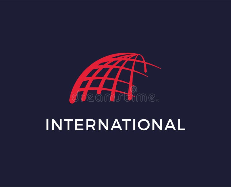 Minimalist logo world globe - kitchenlord