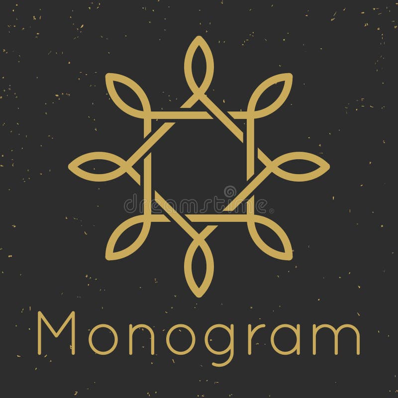 Minimal Graceful Monogram Design Templates Stock Vector - Illustration ...
