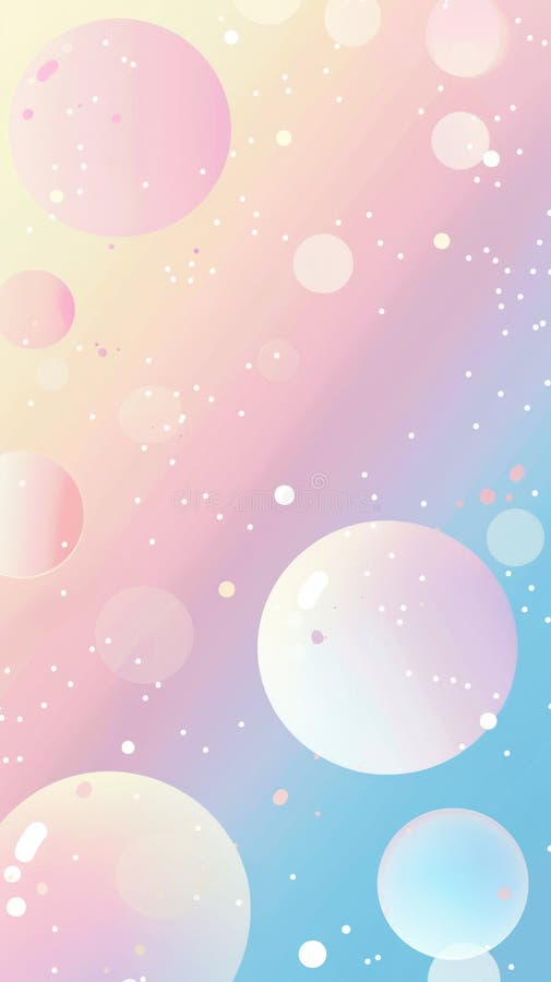 Minimal Gradient in Bubbles, Pastel Colors Stock Photo - Image of ...