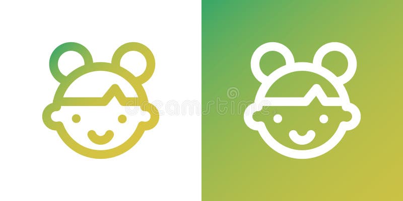 Minimal Gradient Child Icon. Back To School. Vector Illustration, Flat ...