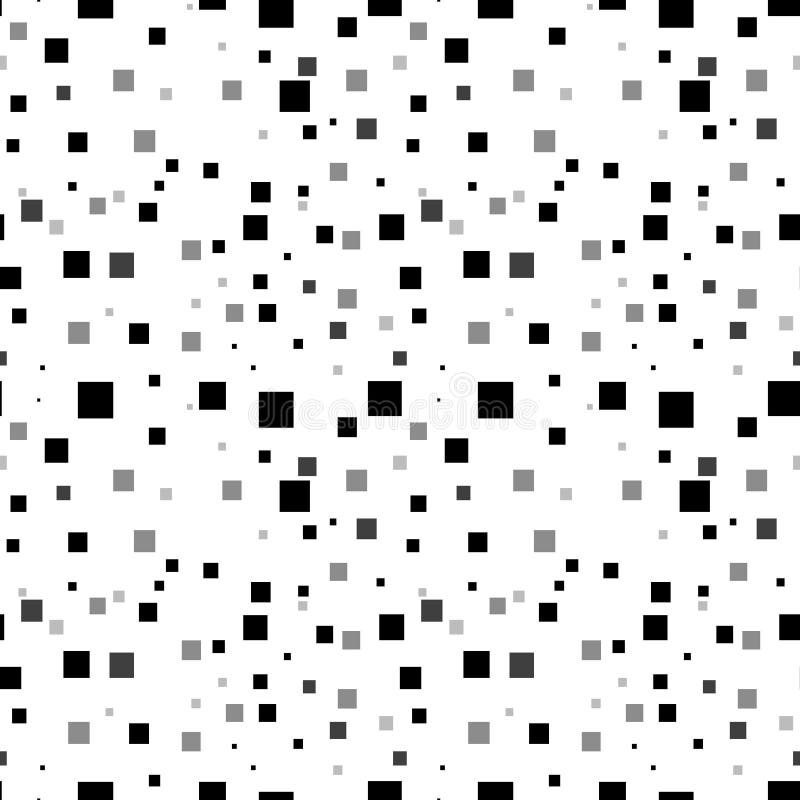 Minimal Graphic Geometric Squares Seamless Memphis Pattern Stock ...
