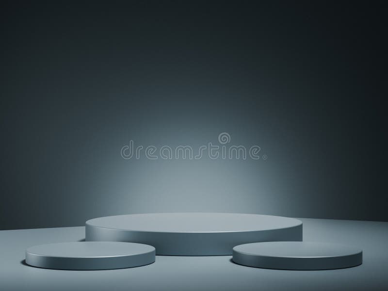 Minimal Grey Podium with Gradient Grey Background for Your Product ...