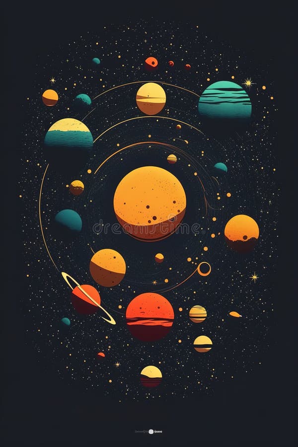Minimal Solar System Stock Illustrations – 984 Minimal Solar System ...