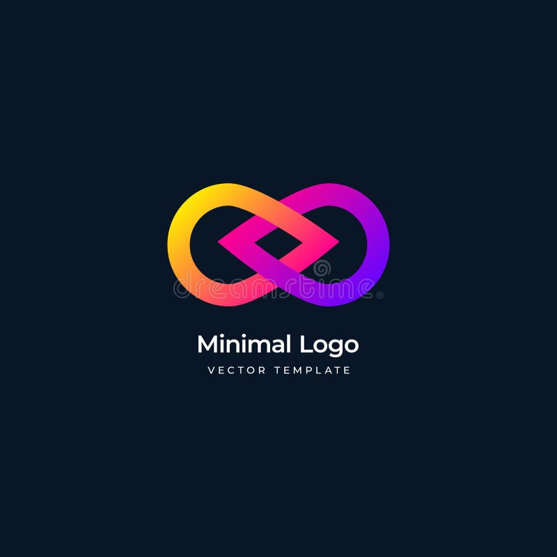 Minimal Infinity Motion Logo Template. Vector Illustration Stock ...