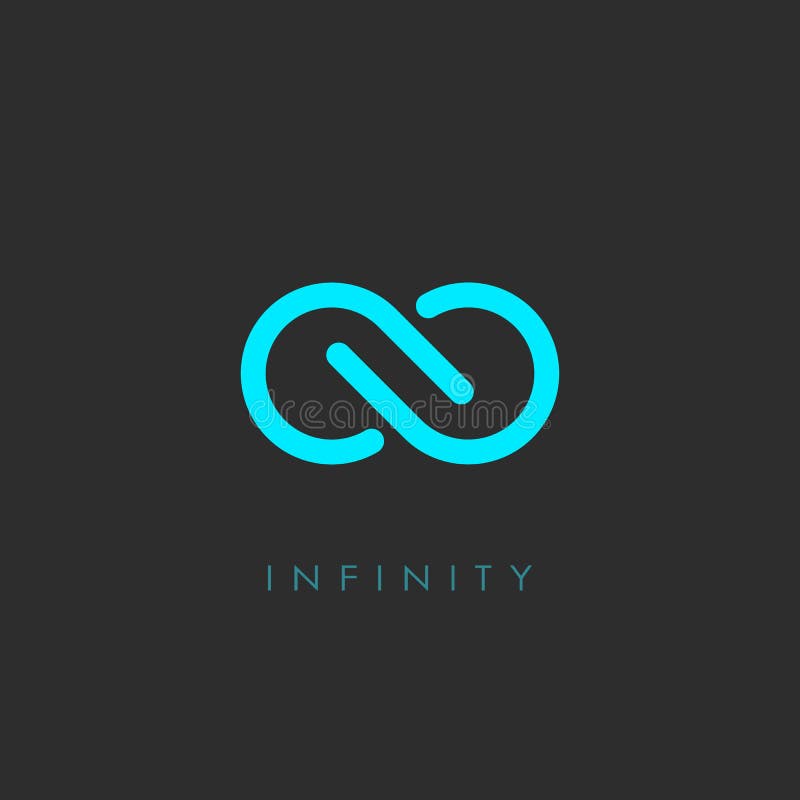 Minimal Infinity Vector Logo Stock Vector - Illustration of absolute ...