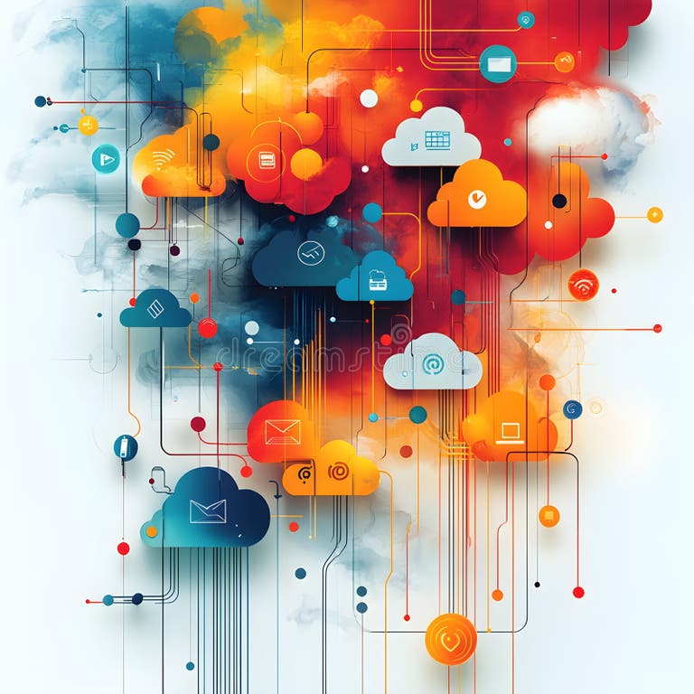 Cloud Service Models Stock Illustrations – 168 Cloud Service Models ...