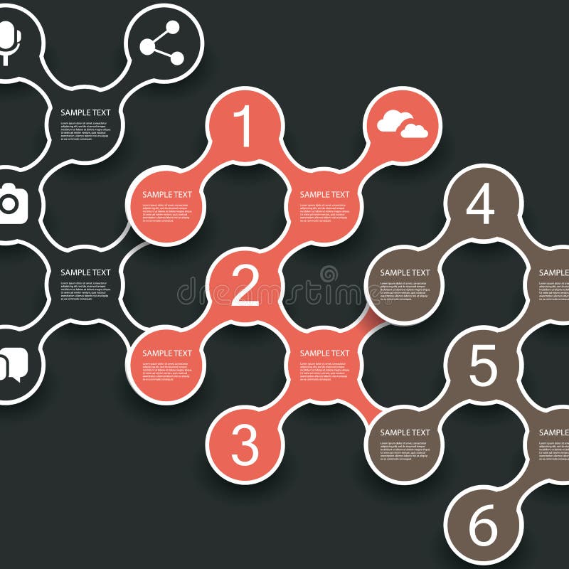 Minimal Infographics Design - Connections Stock Vector - Illustration ...