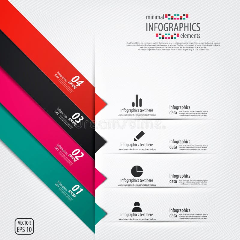 Minimal Infographics Design. Vector Stock Vector - Illustration of ...