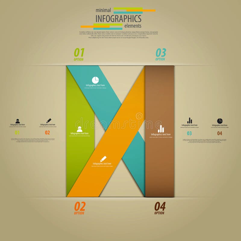 Minimal Infographics Design. Vector Stock Illustration - Illustration ...