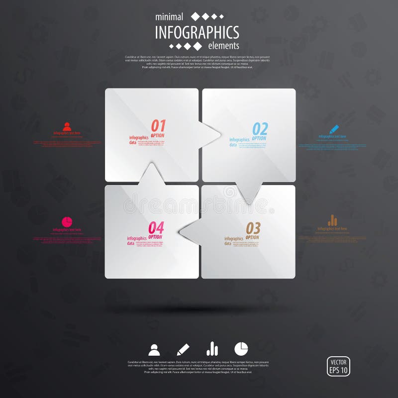 Minimal Infographics Design. Vector Stock Vector - Illustration of data ...