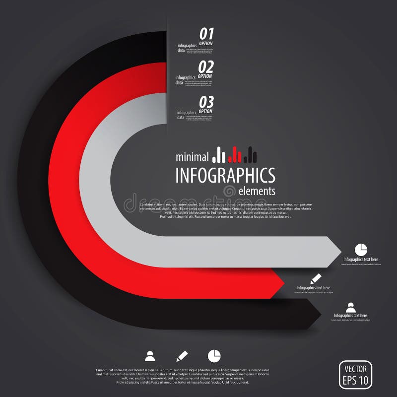 Minimal Infographics Design. Vector Stock Vector - Illustration of ...