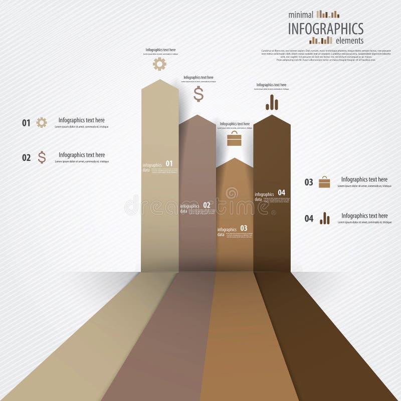 Minimal Infographics Design. Vector Stock Vector - Illustration of ...