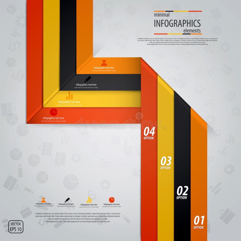 Minimal Infographics Design. Vector Stock Illustration - Illustration ...