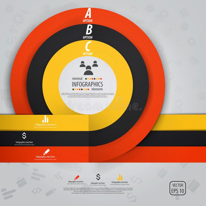 Minimal Infographics Design. Vector Stock Vector - Illustration of ...