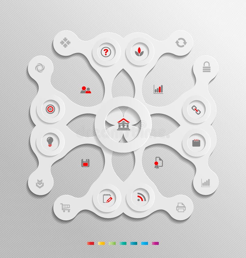 Minimal Infographics Template Easily To Be Customized Stock Vector ...