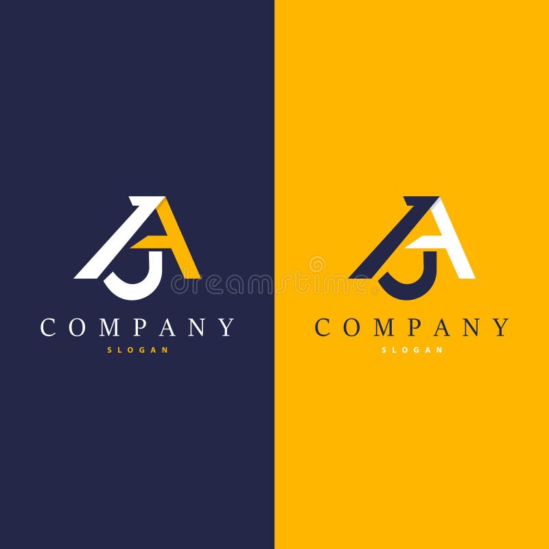 Minimal Initial AJ Letter Logo, Modern and Luxury Vector Template Stock ...