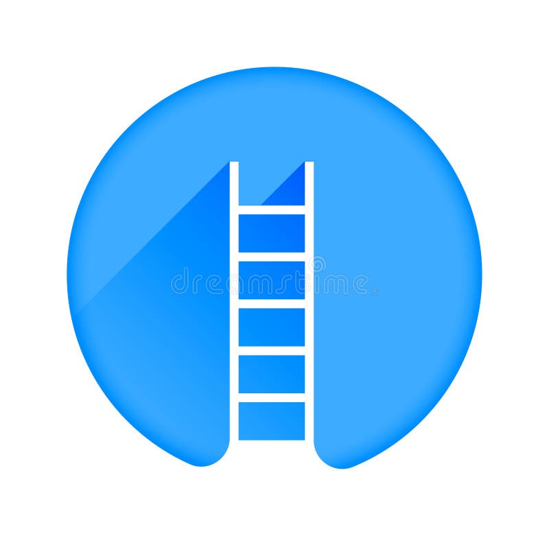 Minimal Ladder Vector Design Represent Success Concept Stock Vector ...