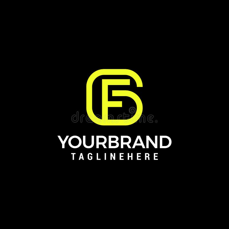 Minimal Letter GF FG Logo Design GF FG Monogram Stock Vector ...