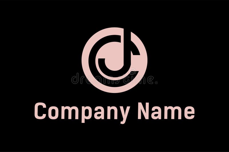 Minimal Letter JC Monogram Initial Logo Stock Vector - Illustration of ...