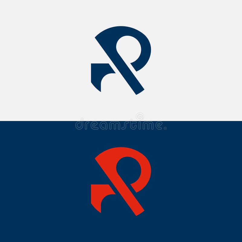 Minimal Letter R Logo Design Concept Illustration. Abstract Modern R ...