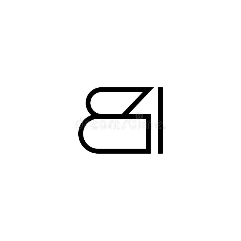 Minimal Letters BI Logo Design Stock Vector - Illustration of design ...