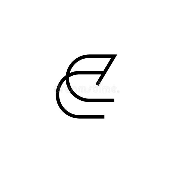 Minimal Letters CC Logo Design Stock Vector - Illustration of alphabet ...