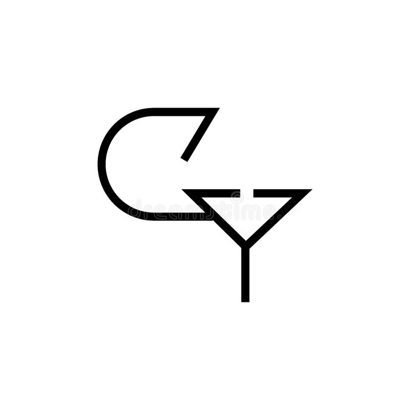 Minimal Letters CY Logo Design Stock Vector - Illustration of company ...