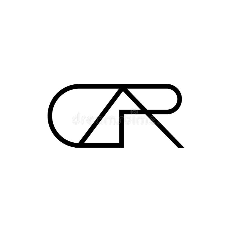 Minimal Letters DR Logo Design Stock Vector - Illustration of graphic ...