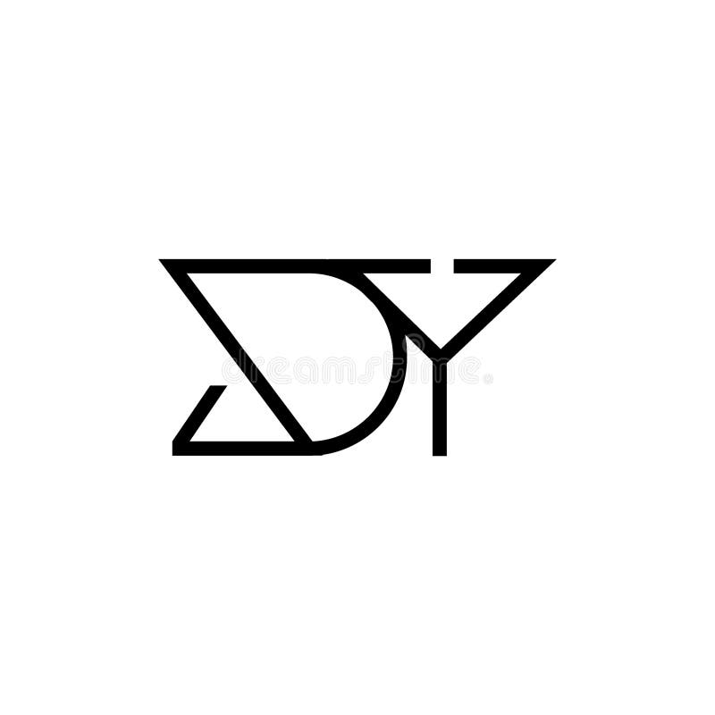 Minimal Letters DY Logo Design Stock Vector - Illustration of brand ...