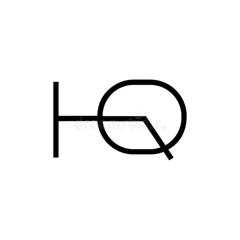 Minimal Letters HQ Logo Design Stock Vector - Illustration of company ...