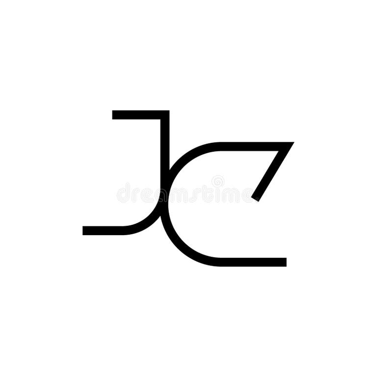 Minimal Letters JC Logo Design Stock Vector - Illustration of simple ...
