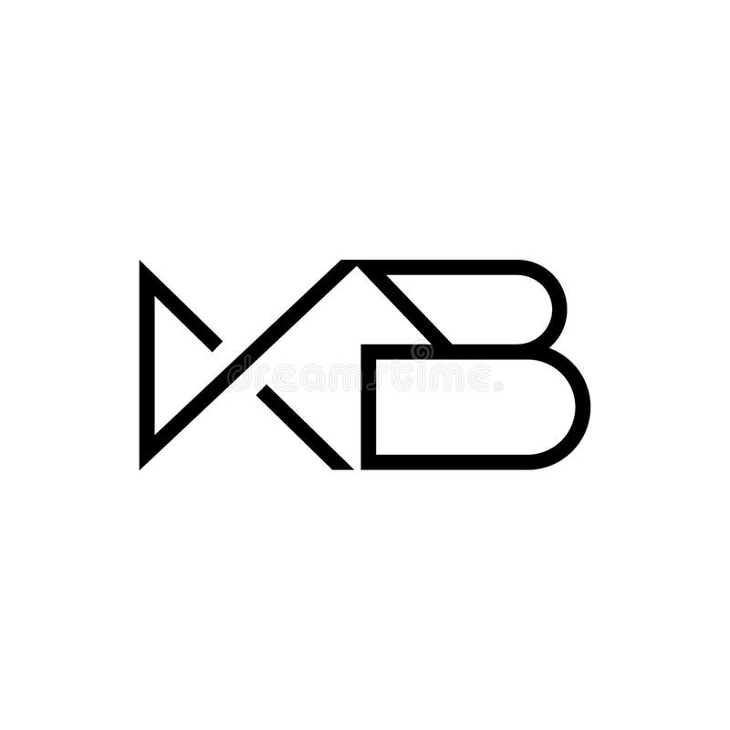 Minimal Letters KB Logo Design Stock Vector - Illustration of identity ...