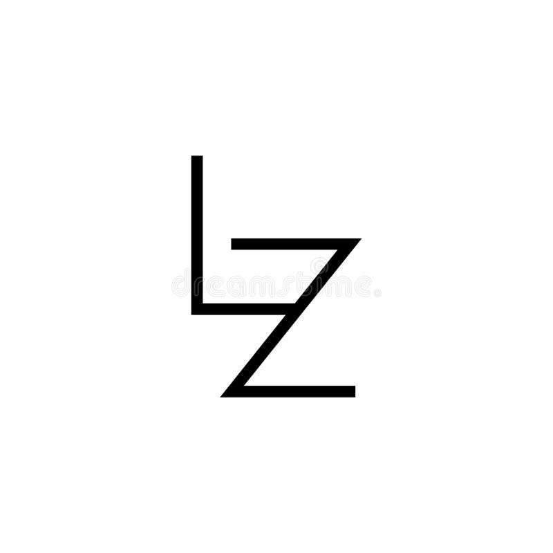 Minimal Letters LZ Logo Design Stock Vector - Illustration of corporate ...