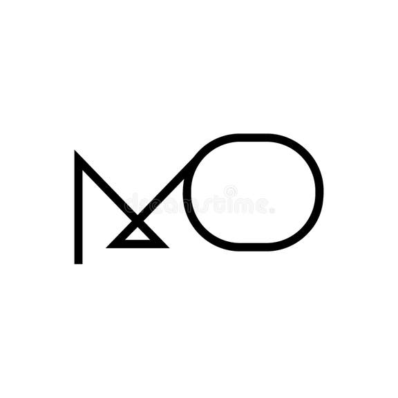 Minimal Letters MO Logo Design Stock Vector - Illustration of logo ...