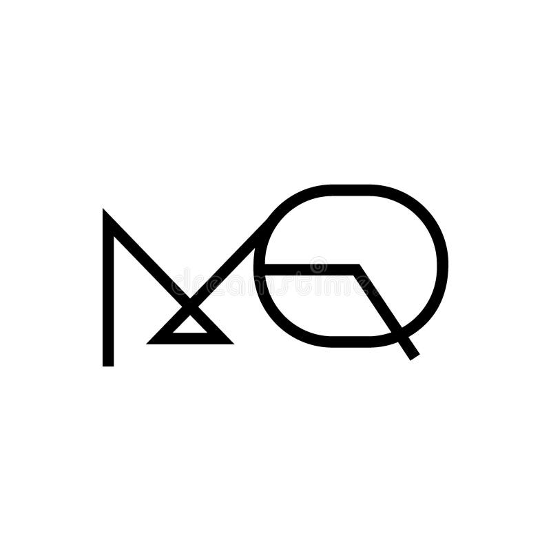 Minimal Letters MQ Logo Design Stock Vector - Illustration of business ...