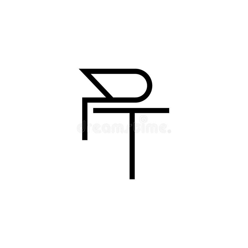 Minimal Letters PT Logo Design Stock Vector - Illustration of trendy ...