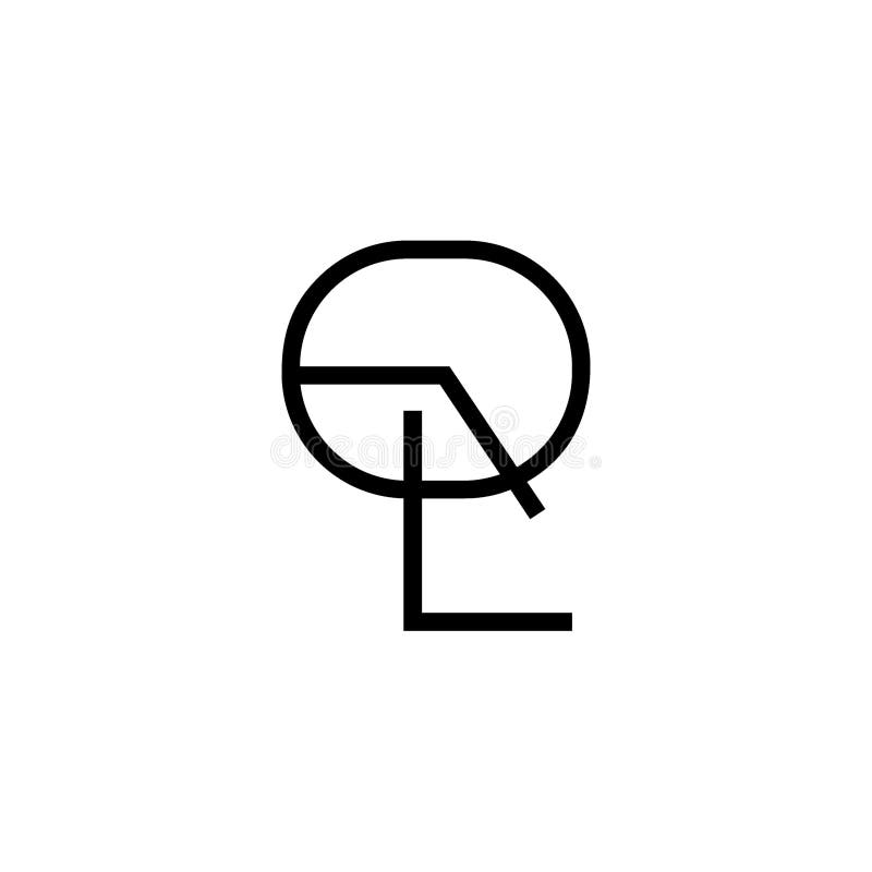 Minimal Letters QL Logo Design Stock Vector - Illustration of font ...