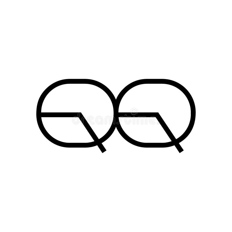 Minimal Letters QQ Logo Design Stock Vector - Illustration of corporate ...