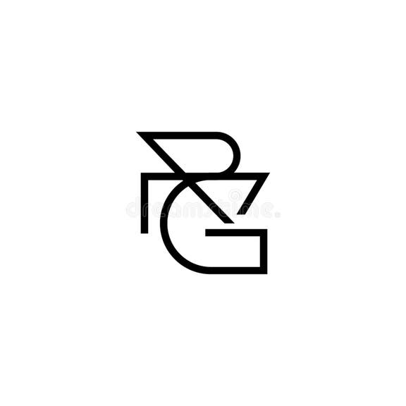 Minimal Letters RG Logo Design Stock Vector - Illustration of corporate ...