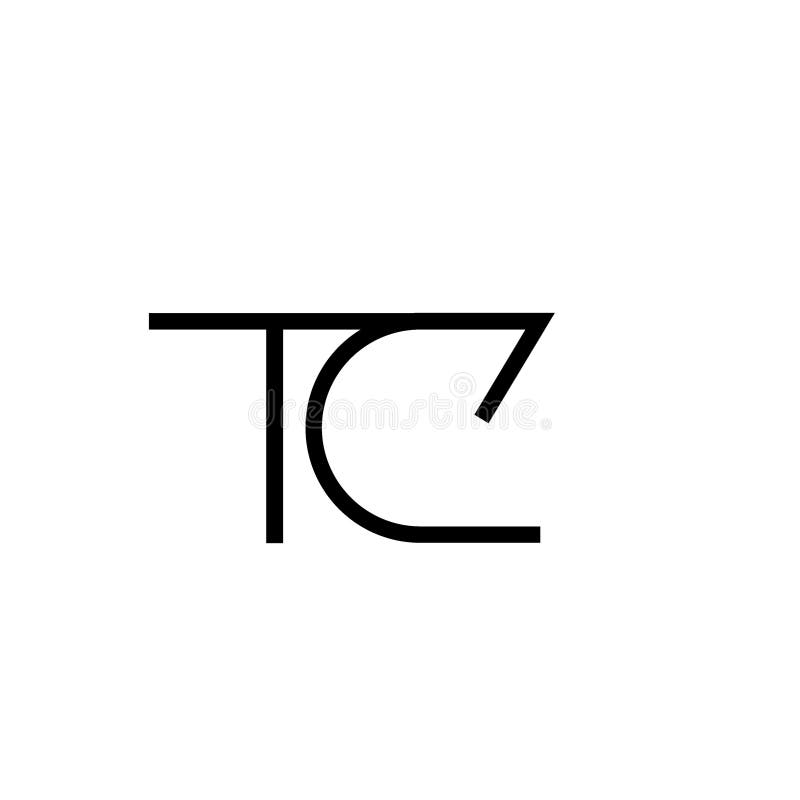 Minimal Letters TC Logo Design Stock Vector - Illustration of modern ...