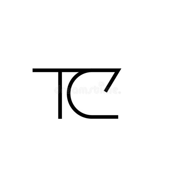 Minimal Letters TC Logo Design Stock Vector - Illustration of modern ...