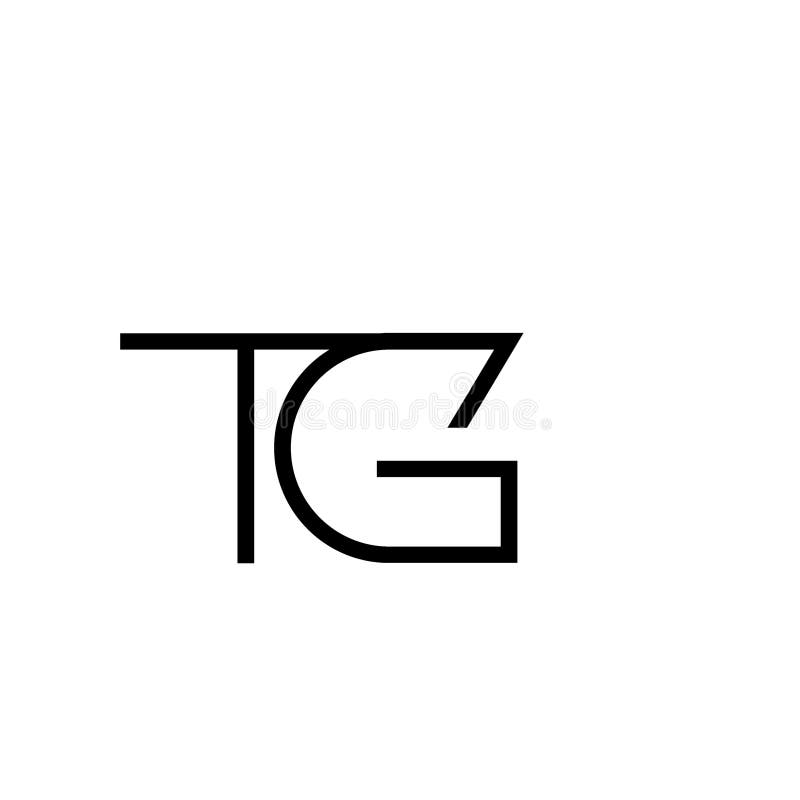 Minimal Letters TG Logo Design Stock Vector - Illustration of company ...